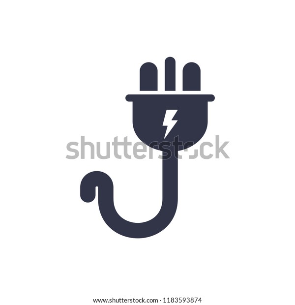 Uk Electric Plug Icon Electricity Symbol Stock Vector (Royalty Free ...