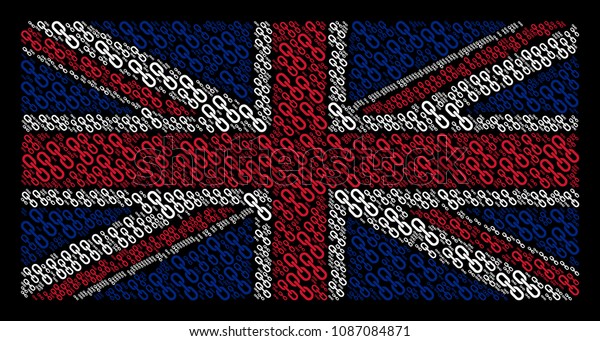 Uk Flag Concept Designed Chain Design Stock Vector (Royalty Free ...