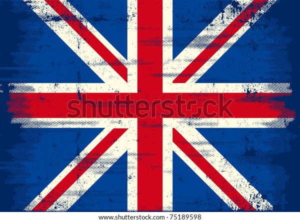 Uk Grunge Flag Uk Flag Texture Stock Vector (Royalty Free) 75189598 ...