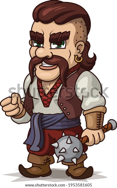 Ukrainian Courageous Cossack Mace Stock Vector (Royalty Free ...