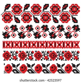 Ukrainian Embroidery Pattern Stock Vector (Royalty Free) 42523597 ...