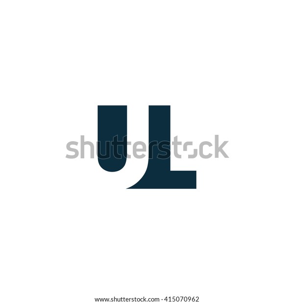 Ul Logo Vector Graphic Branding Letter: vector de stock (libre de ...