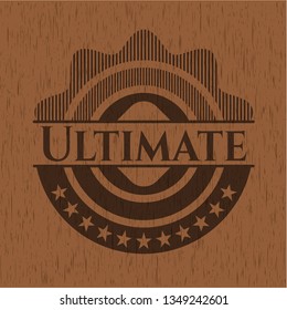 Ultimate Wooden Emblem Stock Vector (Royalty Free) 1349242601 ...