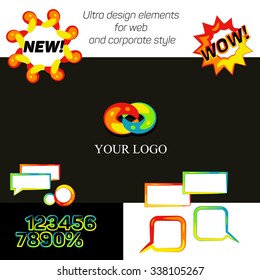 Ultra Design Elements Web Corporate Style Stock Vector (Royalty Free ...