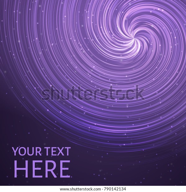 Ultra Violet Space Background Spiral Sparkling Stock Vector (Royalty ...