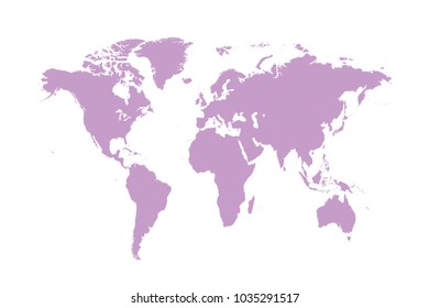 Ultra Violet World Map Modern Design Stock Vector (Royalty Free ...