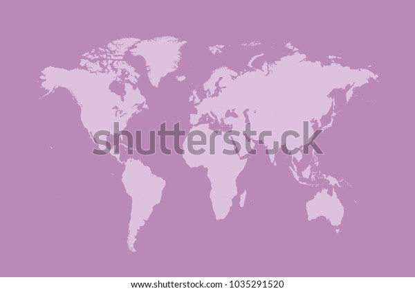 Ultra Violet World Map Modern Design Stock Vector (Royalty Free ...