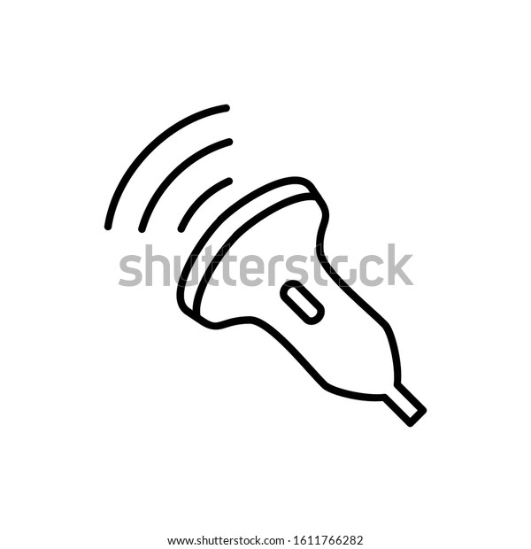 Ultrasonic Icon Vector Illustration Logo Template Stock Vector (Royalty ...