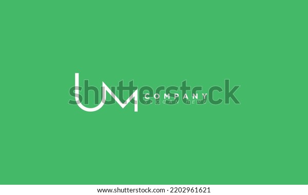 Um Alphabet Letters Initials Monogram Logo Stock Vector (Royalty Free ...