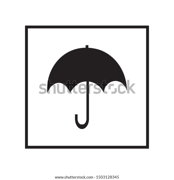 Umbrella Fragile Logo Vector Design Stock Vector (Royalty Free ...
