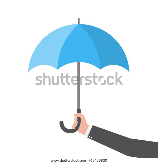 Umbrella Hand Isolated Vector Illustration Umbrella Stock Vector ...