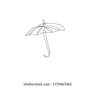 Umbrella Line Art Vector Design Eps10 Stock Vector (Royalty Free ...