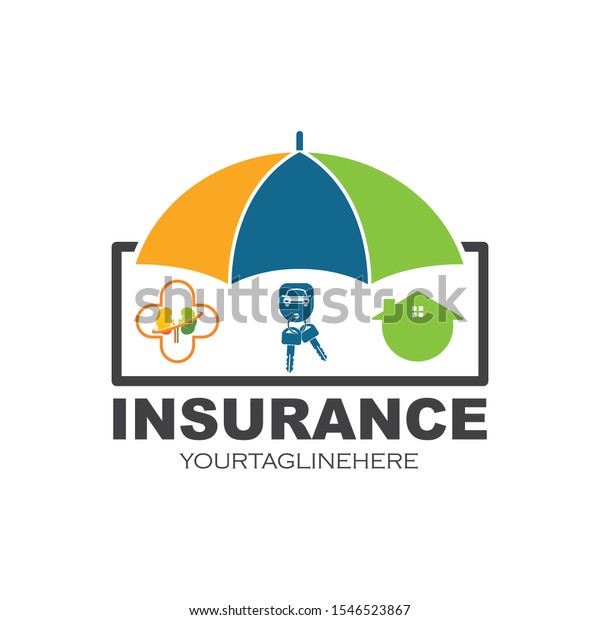 Umbrella Vector Logo Icon Insurance Property Stock Vector (Royalty Free ...