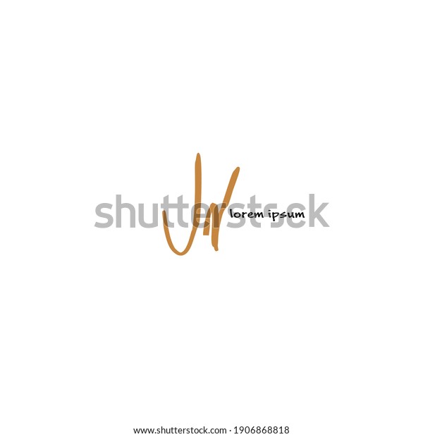 Un White Background Handwritten Logo Stock Vector (Royalty Free ...