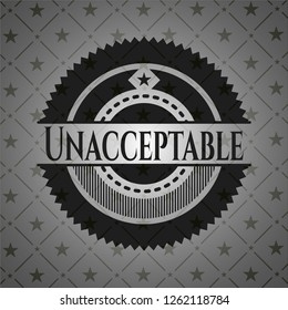 Unacceptable Dark Emblem Stock Vector (Royalty Free) 1262118784 ...