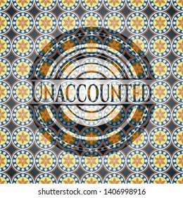 Unaccounted Arabesque Emblem Background Arabic Decoration Stock Vector ...