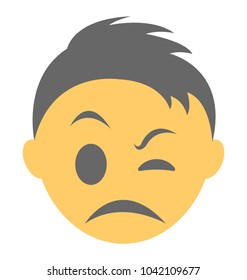 Unamused Emoticon Expression Stock Vector (Royalty Free) 1042109677 ...