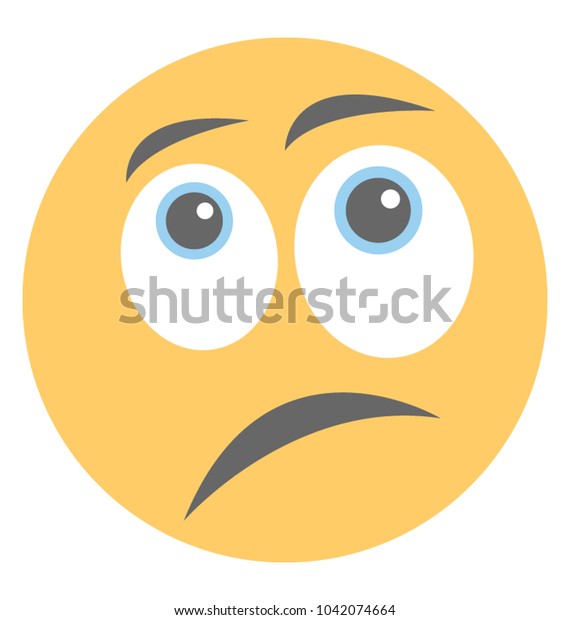 Unamused Emoticon Expression Stock Vector (Royalty Free) 1042074664 ...