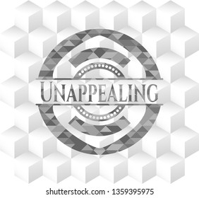 Unappealing Grey Emblem Cube White Background Stock Vector (Royalty ...