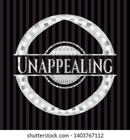 Unappealing Silver Shiny Badge Vector Illustration Stock Vector ...