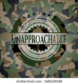 Unapproachable On Camouflaged Texture Vector Illustration Stock Vector ...