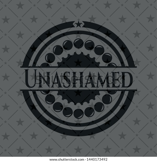 Unashamed Dark Emblem Vector Illustration Detailed Stock Vector ...