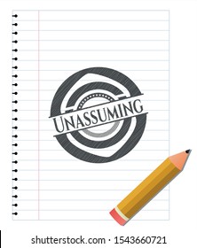 Unassuming Emblem Drawn Pencil Vector Illustration Stock Vector ...