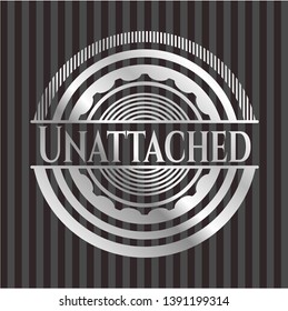 Unattached Silver Badge Emblem Vector Illustration Stock Vector ...