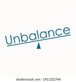 Unbalance Text Logo Vector Graphics Stock Vector (Royalty Free ...