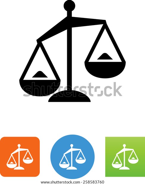 Unbalanced Scales Icon Stock Vector (Royalty Free) 258583760 | Shutterstock