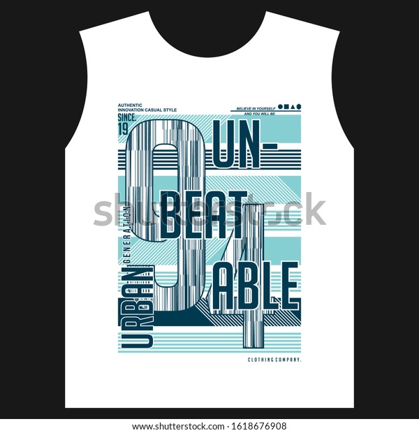 Unbeatable Urban Graphic Vector Illustration Good Stock Vector (Royalty ...