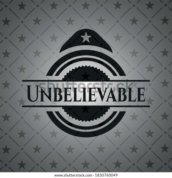 Unbelievable Dark Icon Emblem Vector Illustration Stock Vector (Royalty ...