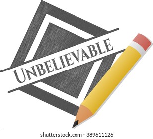 Unbelievable Pencil Effect Stock Vector (Royalty Free) 389611126 ...