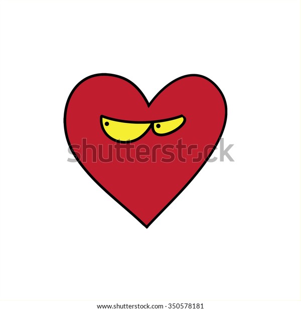 Unbelieving Heart Icon Vector Jpeg Object Stock Vector (Royalty Free ...