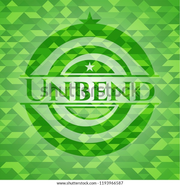 Unbend Green Emblem Mosaic Background Stock Vector (Royalty Free ...