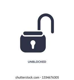 Unblocked Icon Simple Element Illustration User Stock Vector (Royalty ...