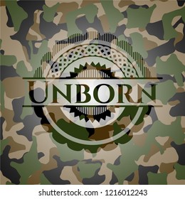 Unborn On Camo Pattern Stock Vector (Royalty Free) 1216012243 ...