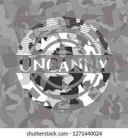 Uncanny On Grey Camouflaged Texture Stock Vector (Royalty Free ...