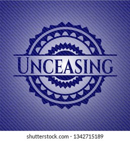 Unceasing Emblem Jean Background Stock Vector (Royalty Free) 1342715189 ...