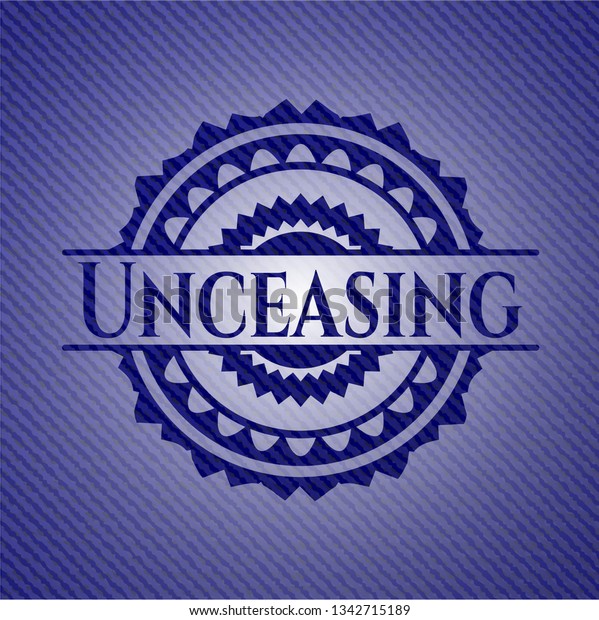 Unceasing Emblem Jean Background Stock Vector (Royalty Free) 1342715189 ...