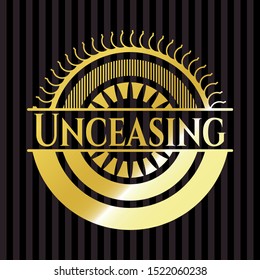 Unceasing Gold Shiny Badge Vector Illustration: เวกเตอร์สต็อก (ปลอดค่า ...