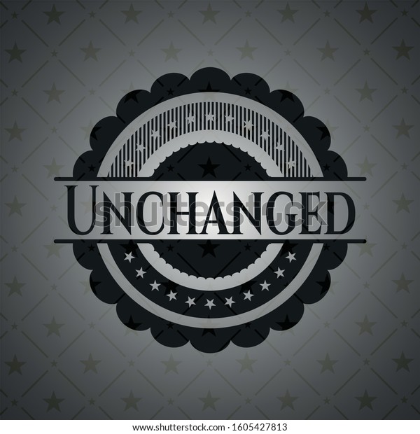 Unchanged Realistic Dark Emblem Vector Illustration Stock Vector ...