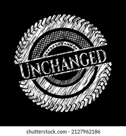 Unchanged Written On Blackboard Vector Illustration Stock Vector ...
