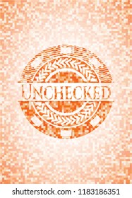 Unchecked Orange Tile Background Illustration Square Stock Vector ...