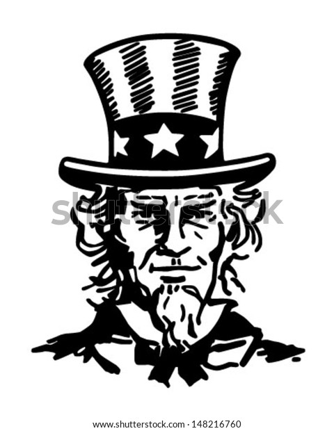 Uncle Sam 2 Retro Clip Art Stock Vector (Royalty Free) 148216760 ...