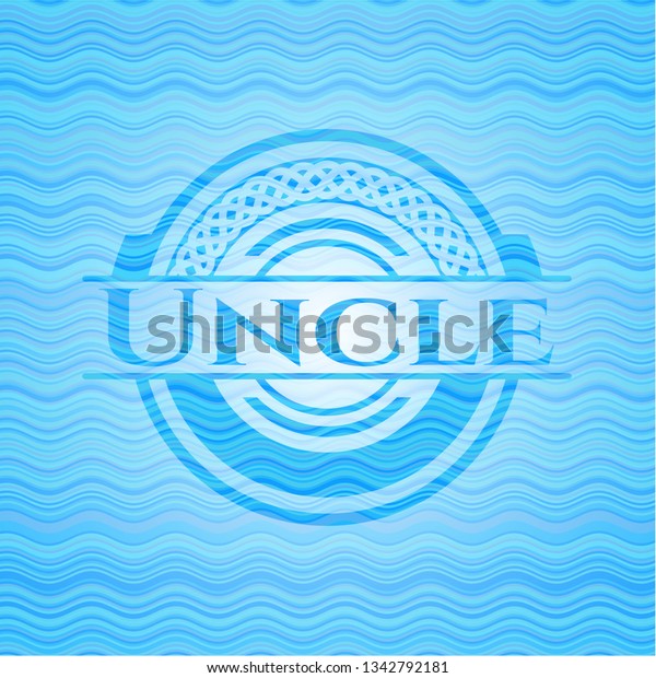 Uncle Water Wave Badge Stock Vector (Royalty Free) 1342792181