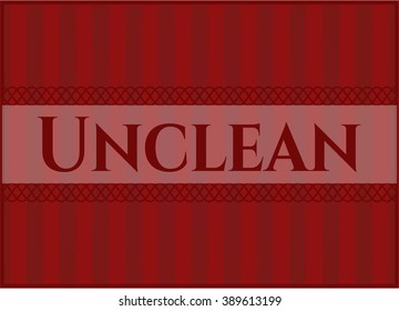Unclean Poster Banner Stock Vector (Royalty Free) 389613199 | Shutterstock
