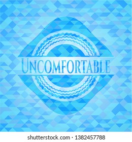 Uncomfortable Light Blue Emblem Triangle Mosaic Stock Vector (Royalty ...