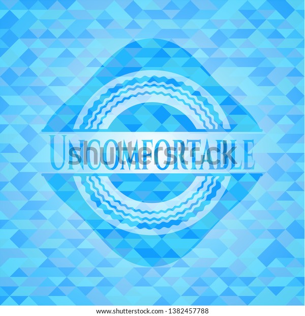 Uncomfortable Light Blue Emblem Triangle Mosaic Stock Vector (Royalty ...