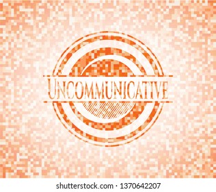 Uncommunicative Orange Tile Background Illustration Square Stock Vector ...